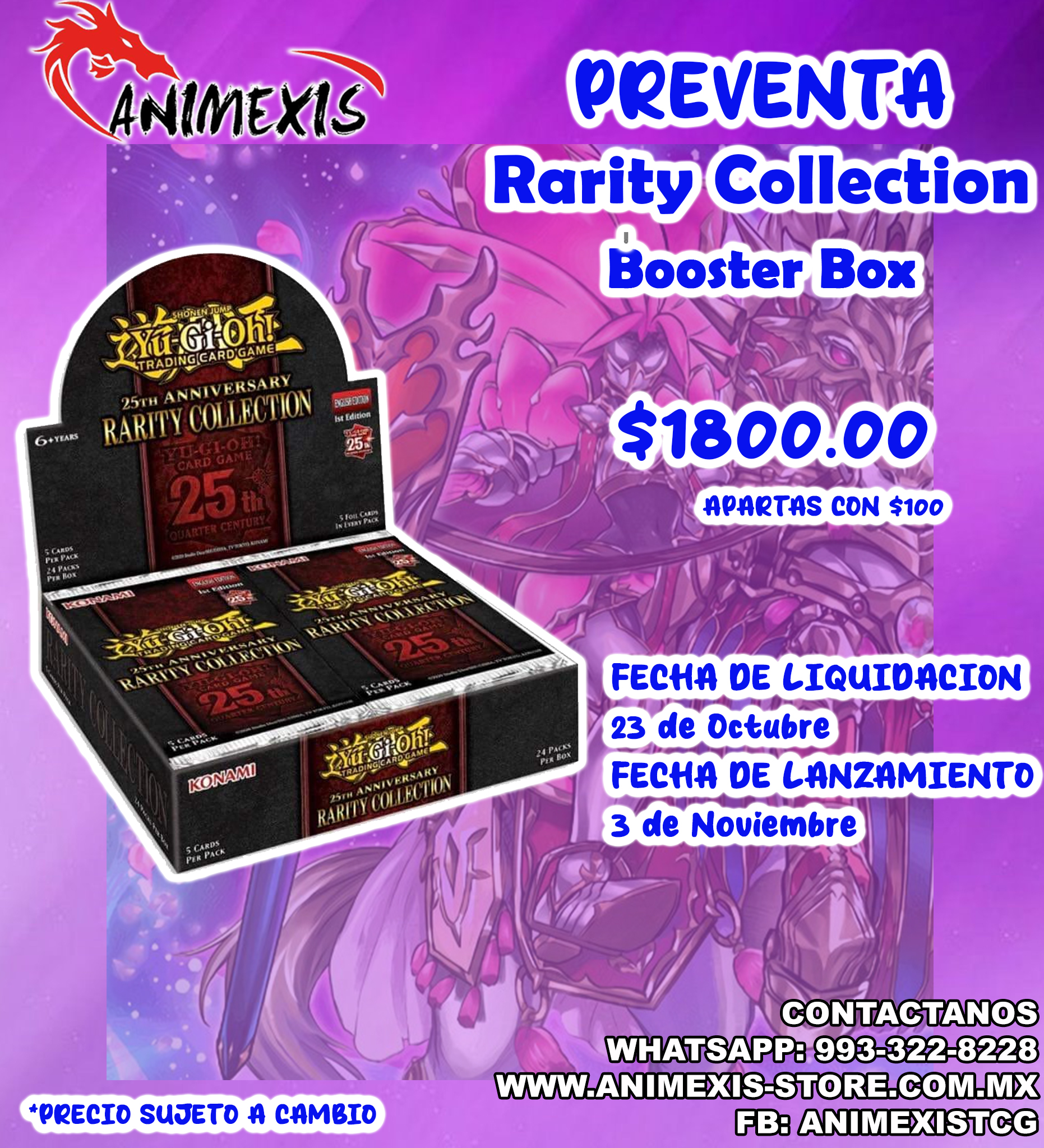 25th Rarity Collection Booster Box (PREVENTA)